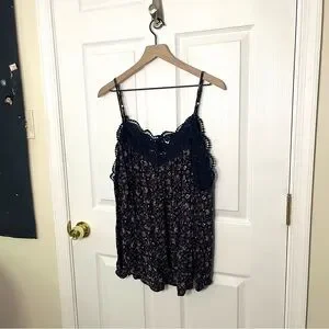 Gypsies & Moondust | Tops | Navy Floral Cold Shoulder Top | Poshmark